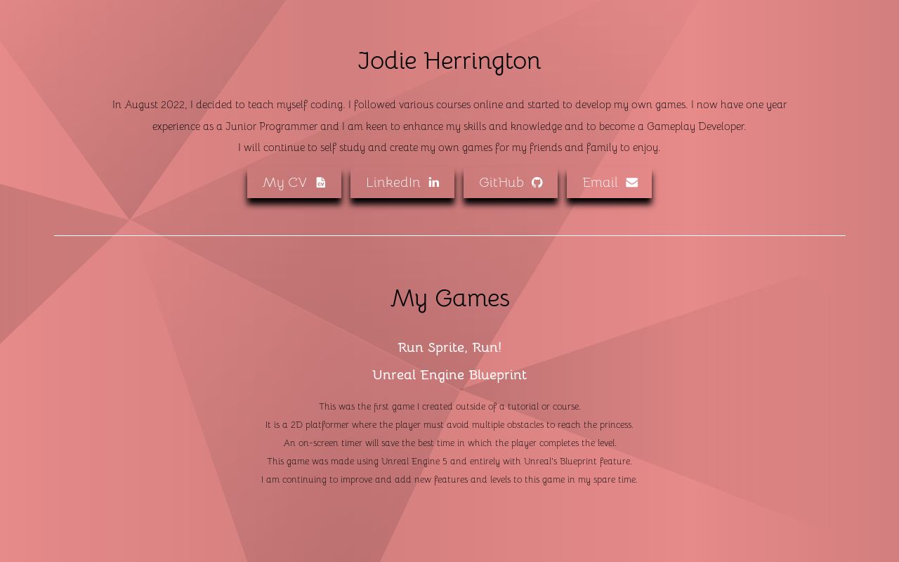Jodie's programming portfolio
